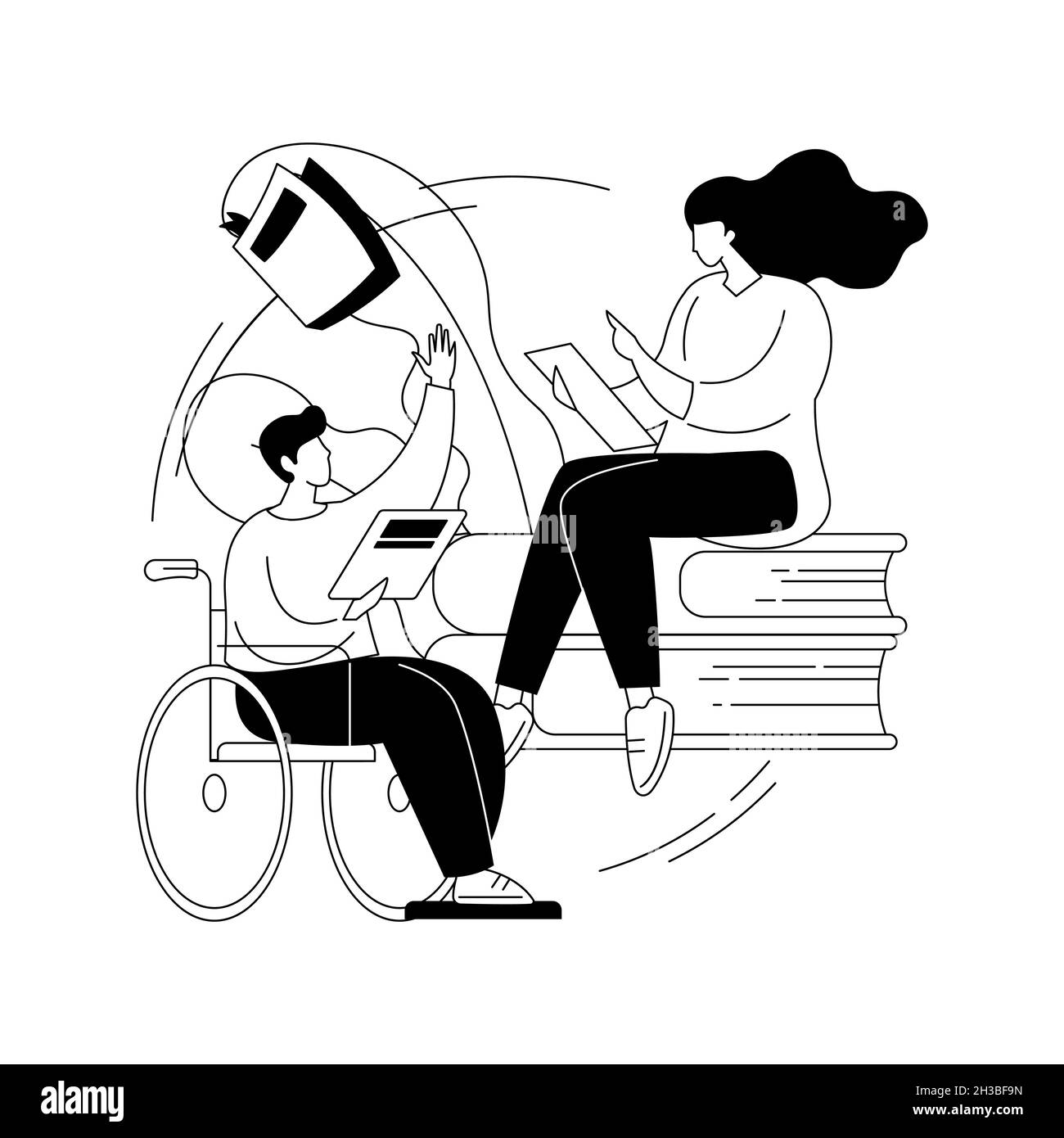 Inclusive education abstract concept vector illustration Stock Vector ...