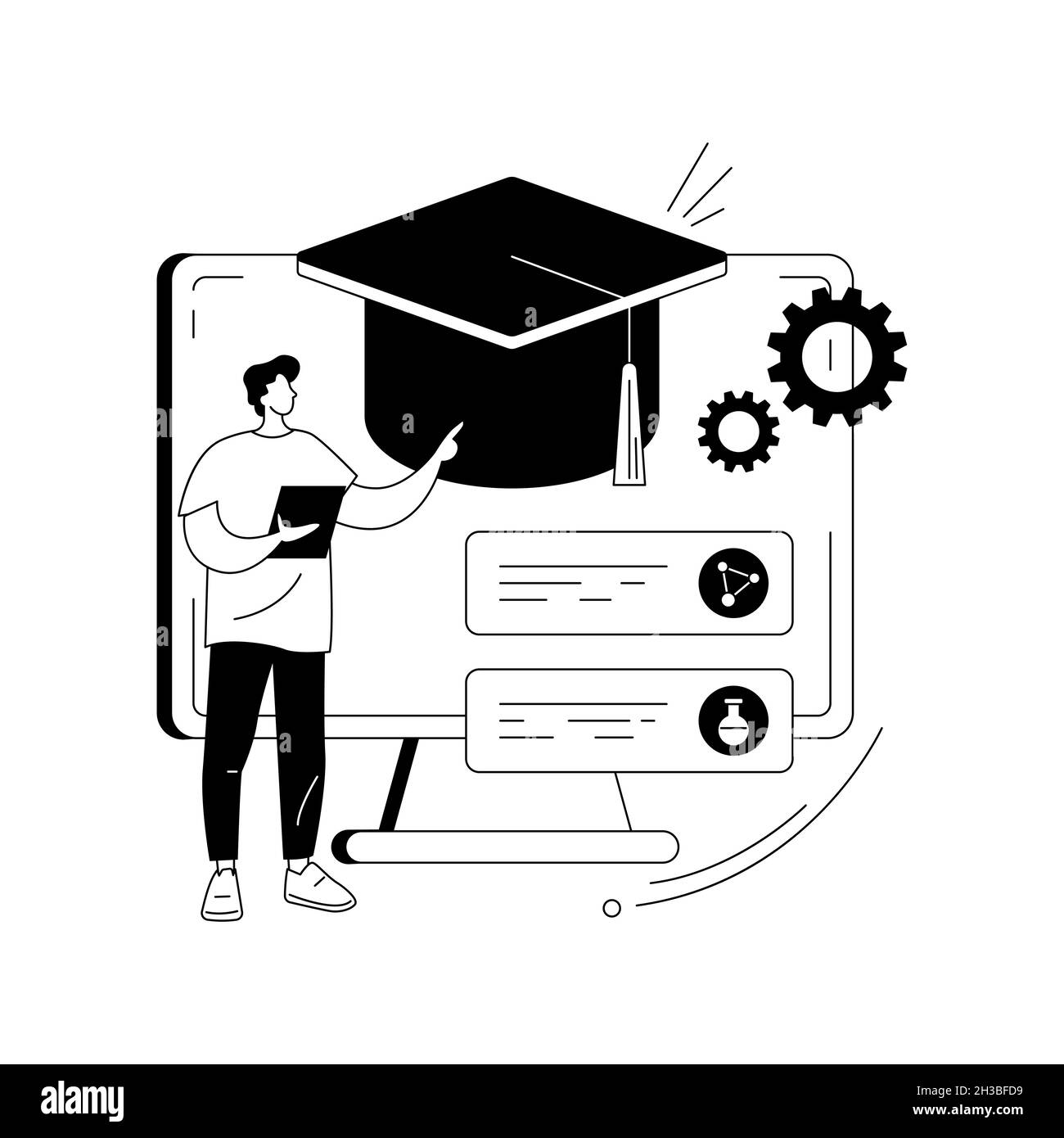 Learning management system abstract concept vector illustration Stock ... Learning management system abstract concept vector illustration Stock ...