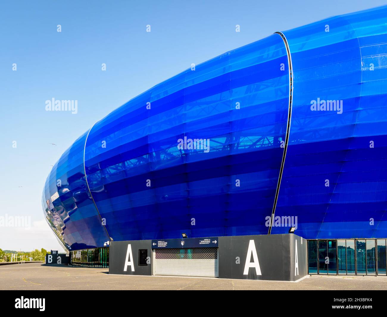 Gate A of the Stade Océane, a 25 000-seat multi-purpose stadium in Le ...