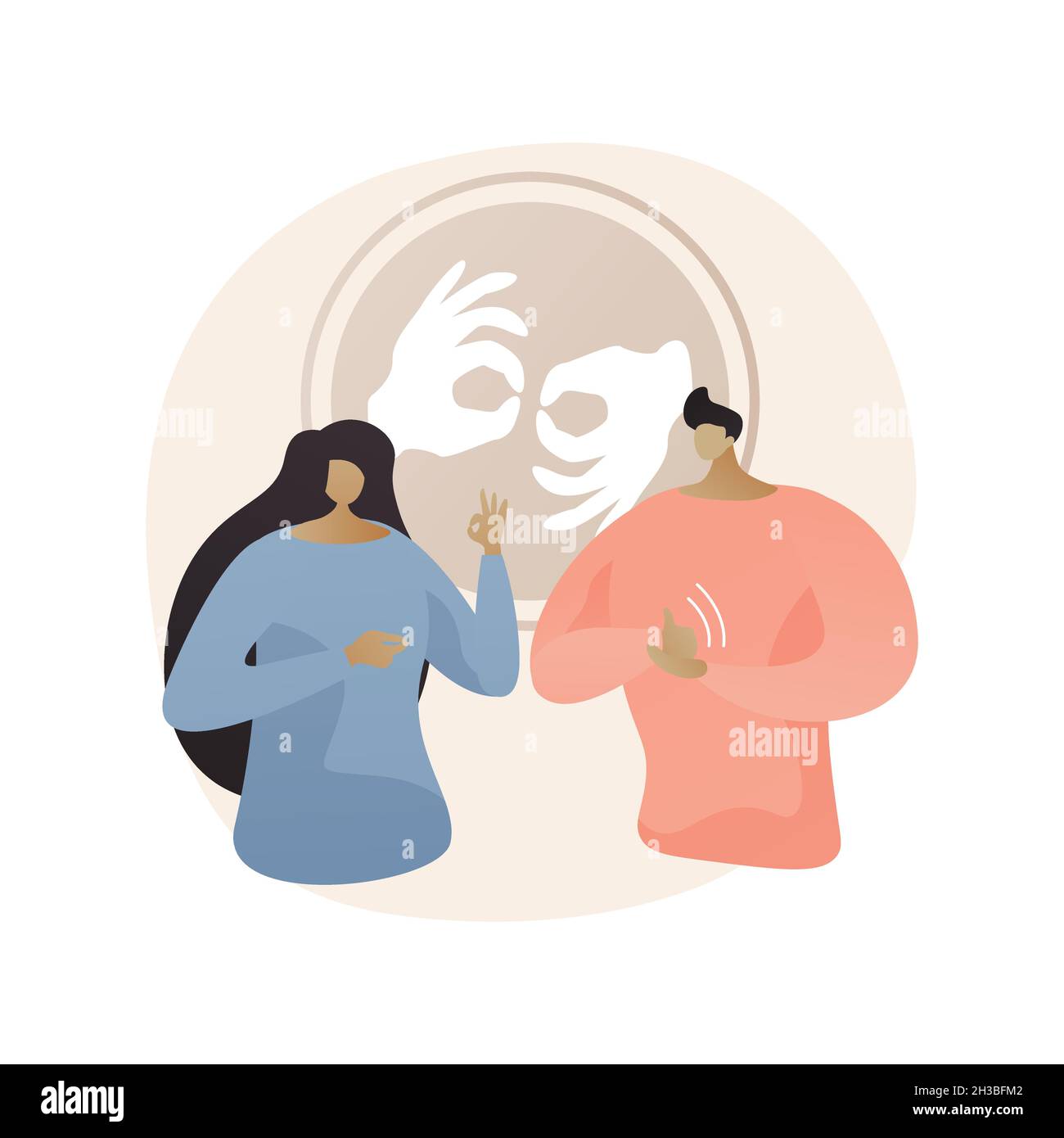 Bsl sign language alphabet Stock Vector Images - Alamy