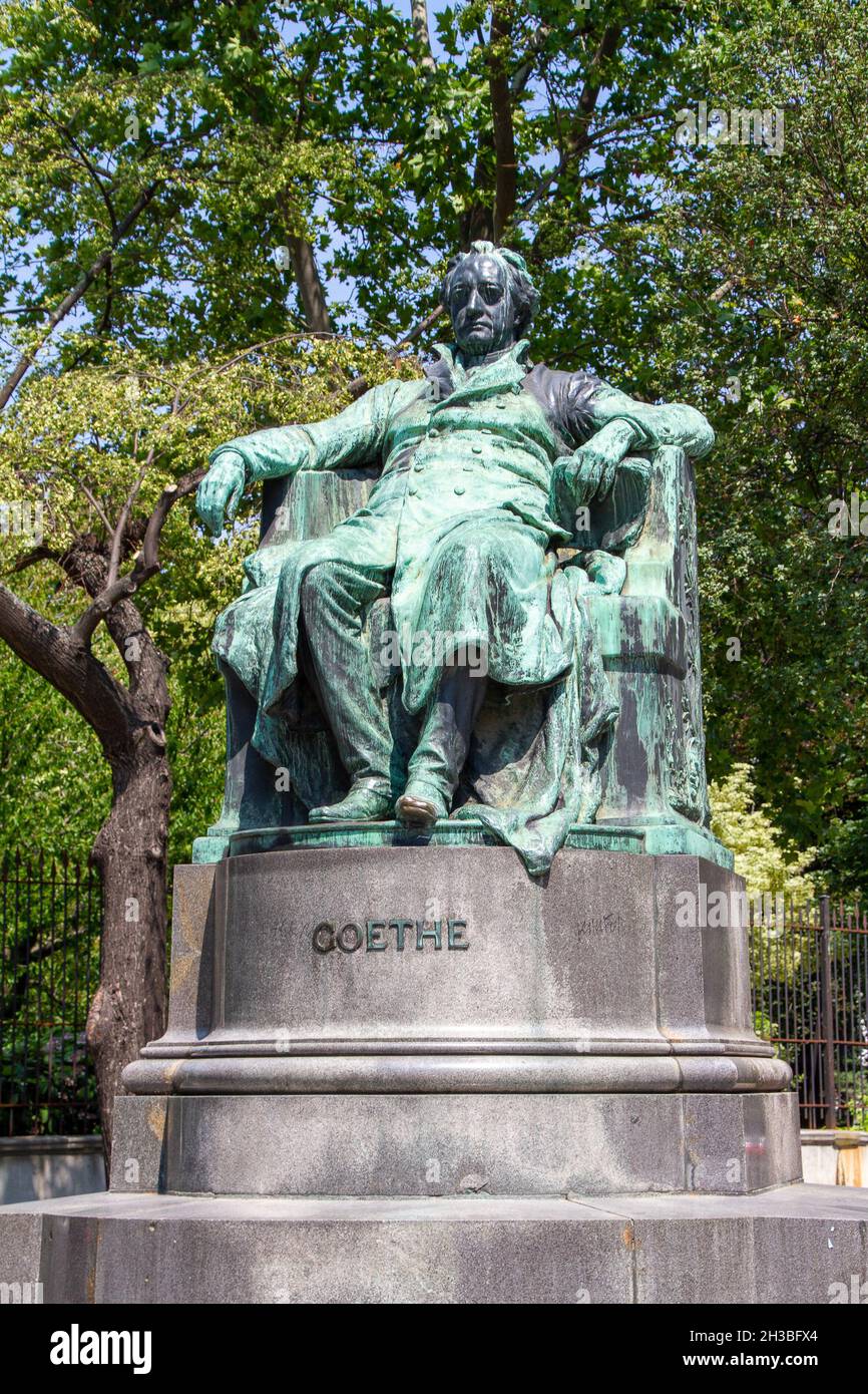 Vienna, Austria, July 24, 2021. Johann Wolfgang von Goethe is a German ...