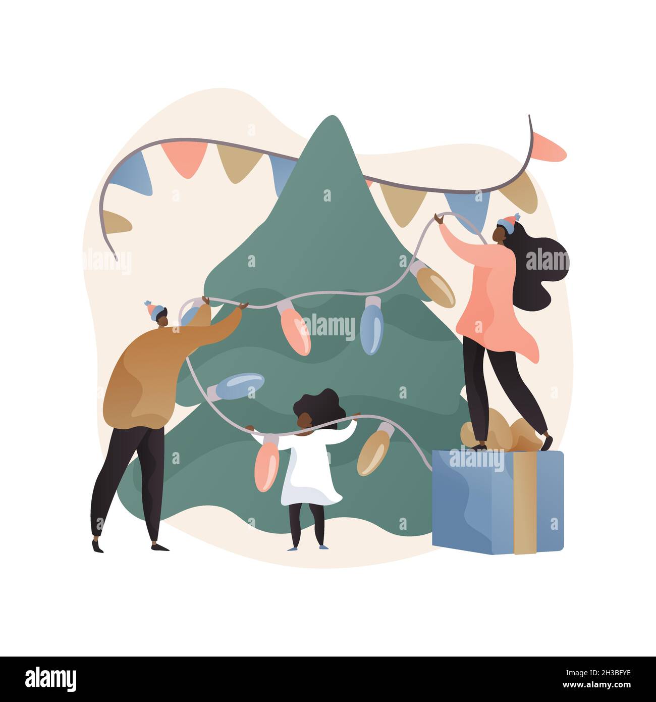 Holiday celebration abstract concept vector illustration Stock Vector ...