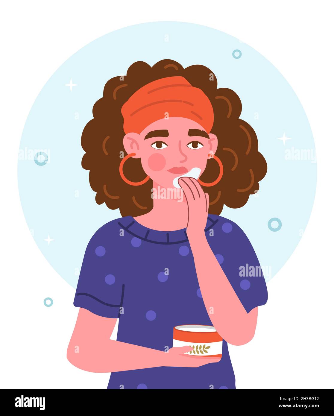 Skin patch woman Stock Vector Images - Alamy