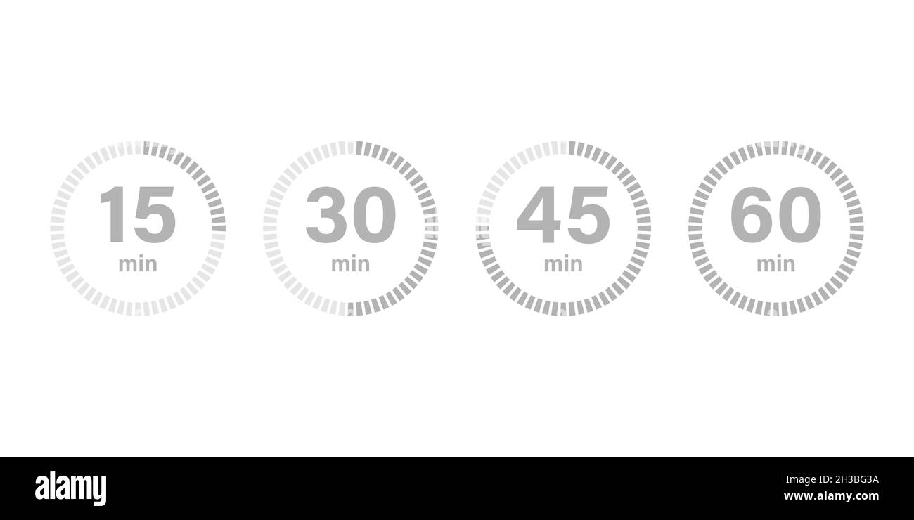 Timer stopwatch icon set flat style Stock Vector Image & Art - Alamy