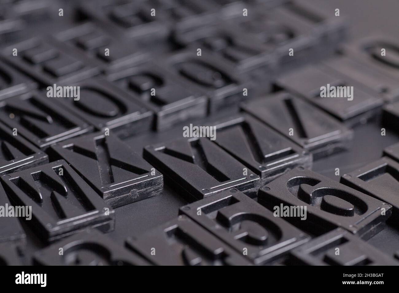 letterpress alphabet and numbers background Stock Photo - Alamy