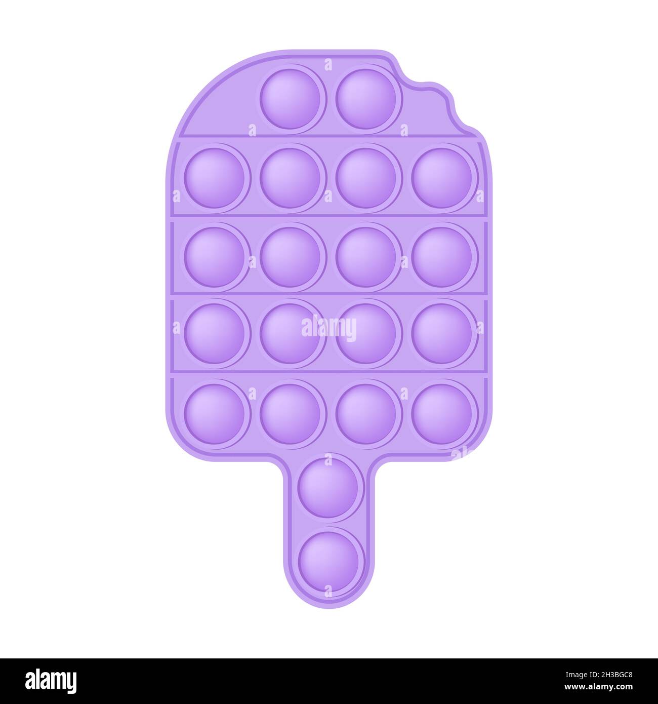 Popit purple ice cream a fashionable silicon fidget toys. Addictive ...