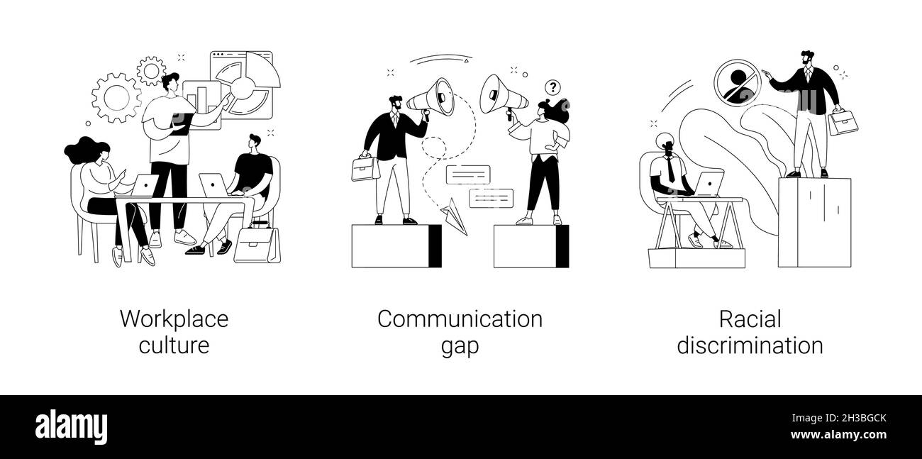 Corporate culture abstract concept vector illustrations Stock Vector ...