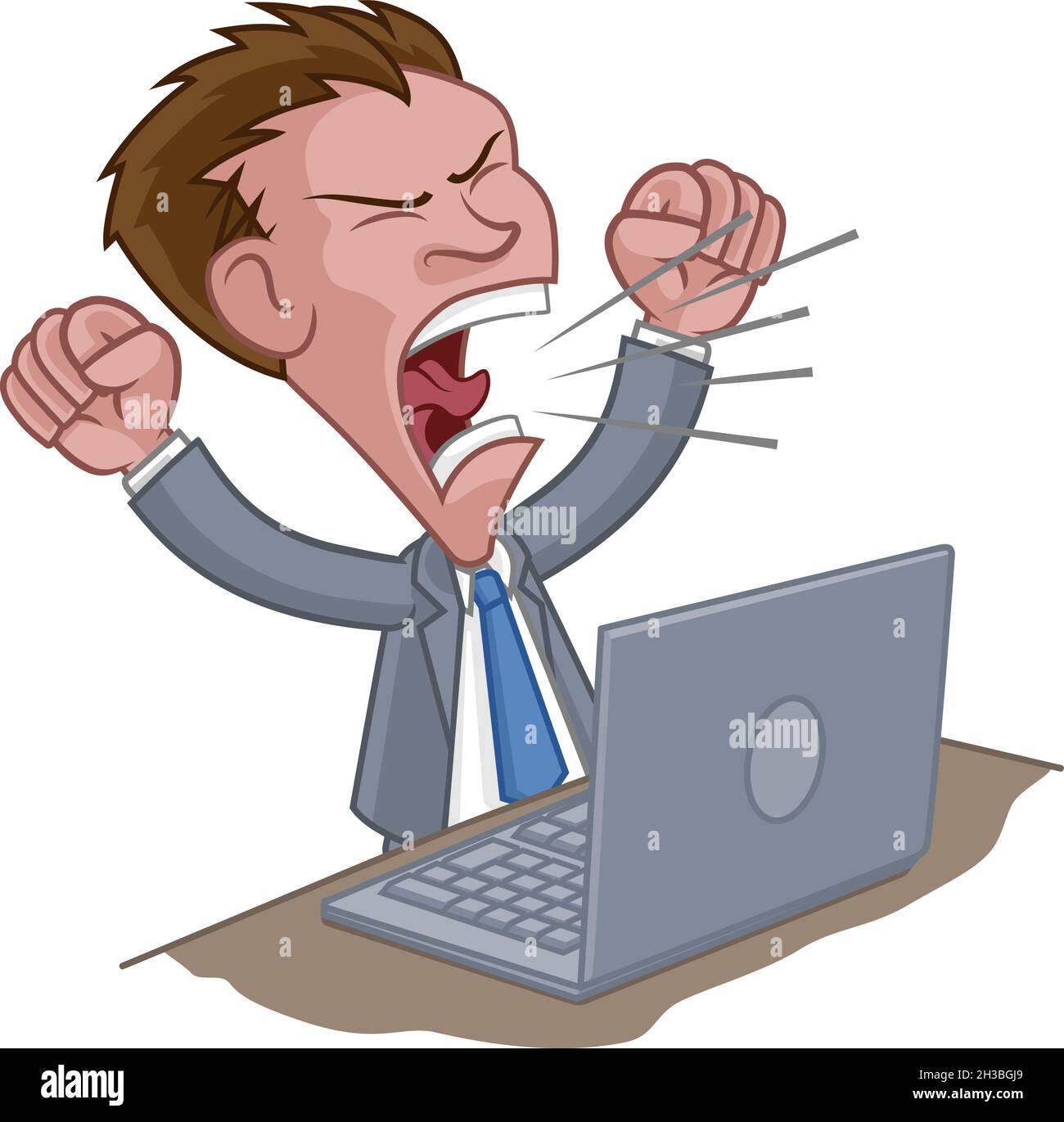 Boss man cartoon illustration hi-res stock photography and images - Alamy