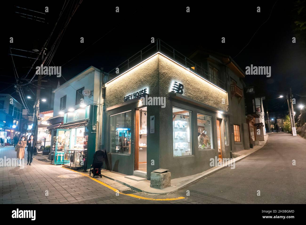 Samcheongdong, Oct 24, 2021 : Samcheongdong street in Seoul, South ...