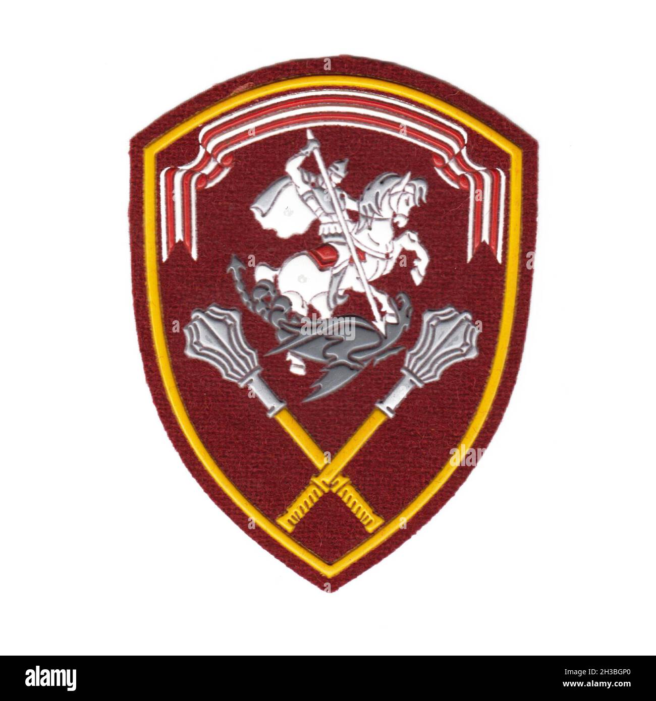 Russian internal troops patch with white background Stock Photo - Alamy