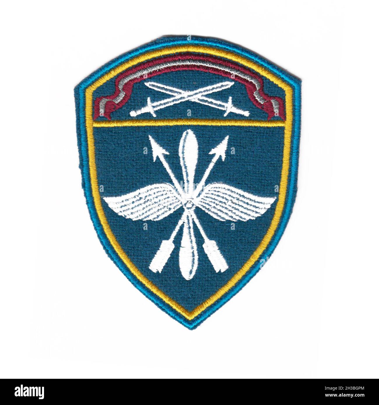 Russian internal troops patch with white background Stock Photo - Alamy