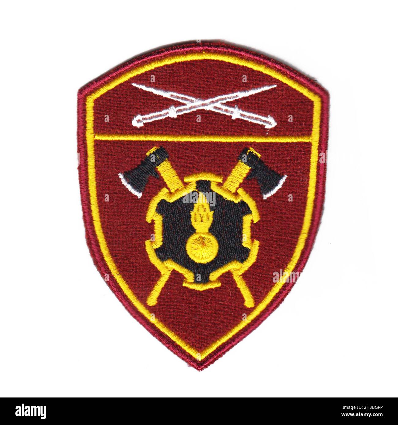 Russian internal troops patch with white background Stock Photo - Alamy
