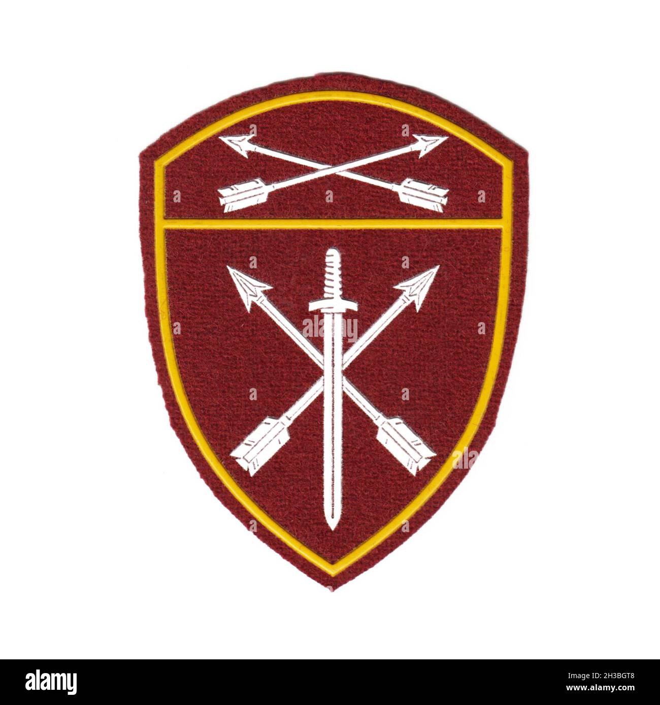 Russian internal troops patch with white background Stock Photo - Alamy
