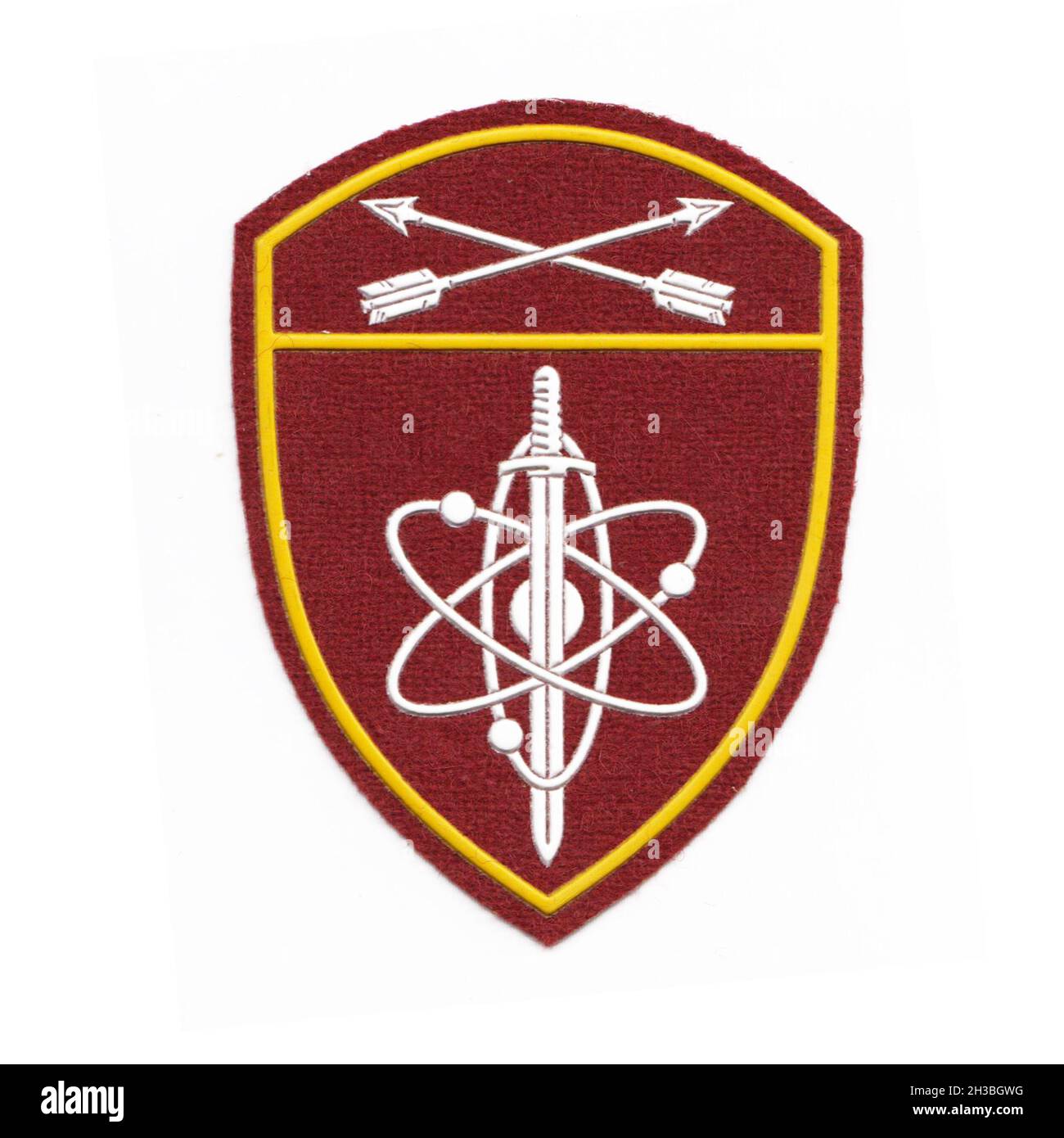 Russian internal troops patch with white background Stock Photo - Alamy