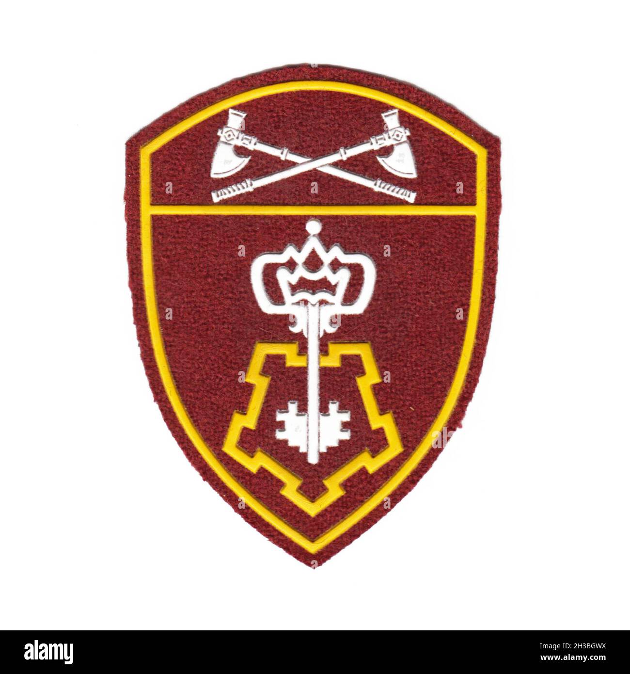 Russian internal troops patch with white background Stock Photo - Alamy