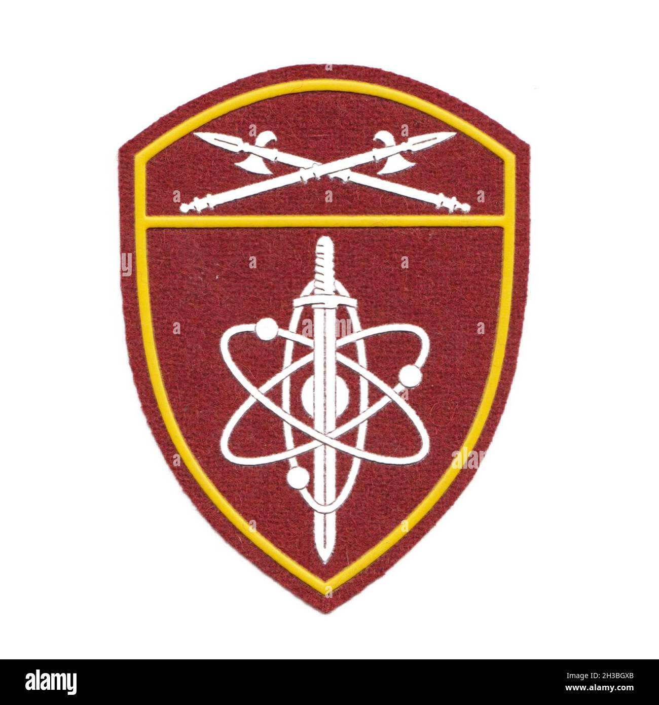 Russian internal troops patch with white background Stock Photo - Alamy
