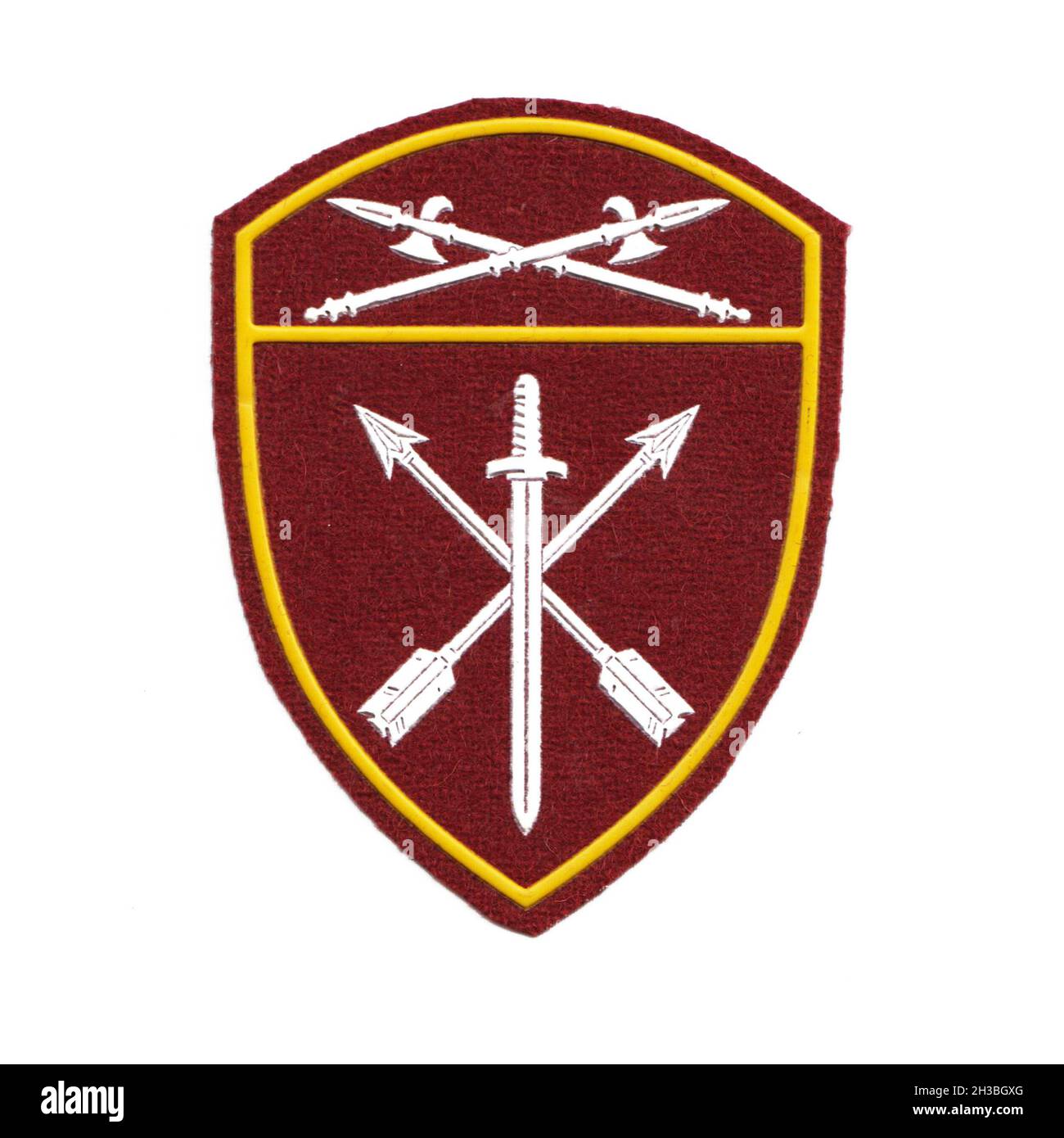 Russian internal troops patch with white background Stock Photo - Alamy