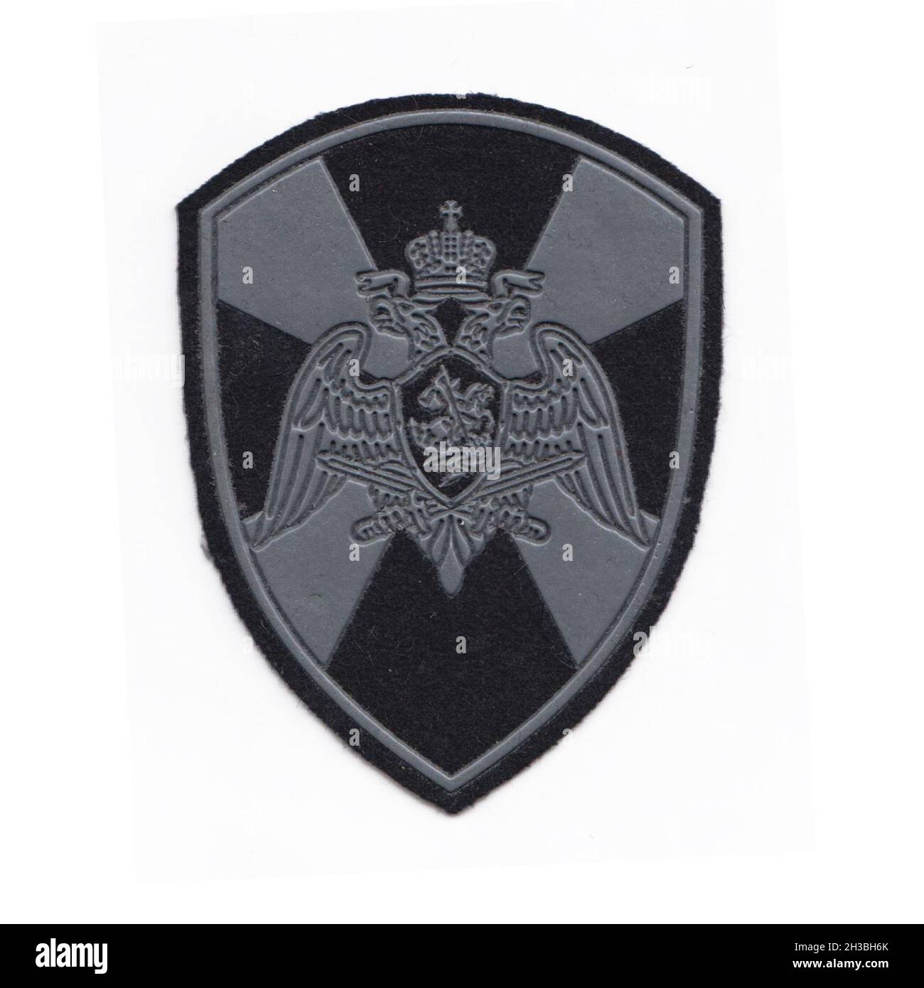 Russian internal troops patch with white background Stock Photo - Alamy