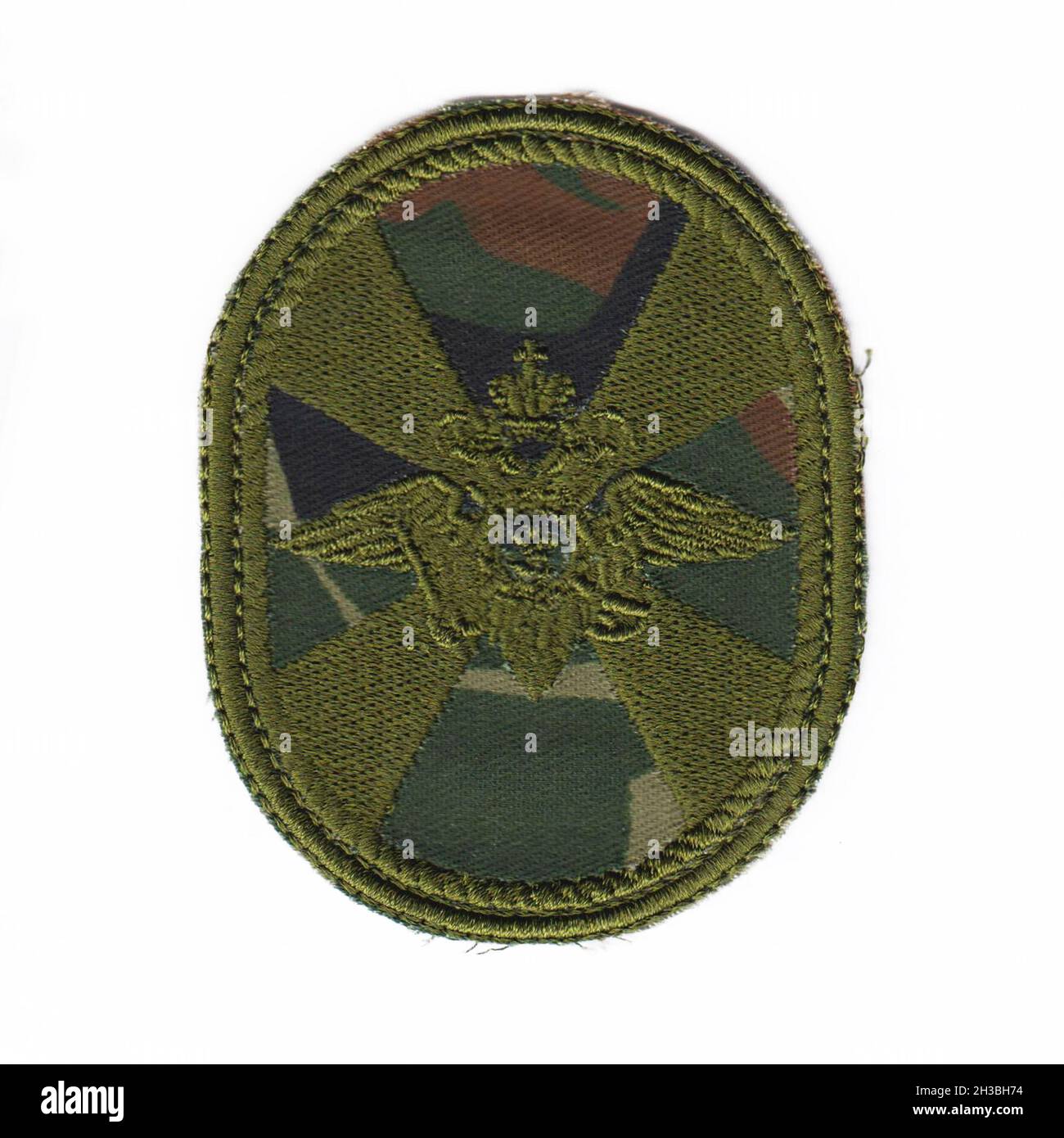 Russian internal troops patch with white background Stock Photo - Alamy