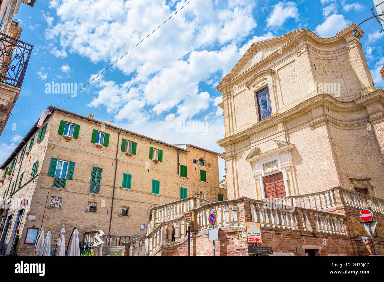 Francis of Assisi church in old town of Atri, medieval pearl near ...
