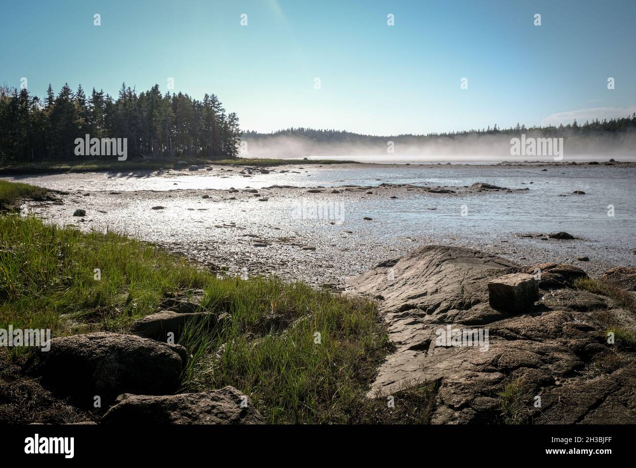 Beautiful landscape scenes from coastal Maine in autumn Stock Photo - Alamy