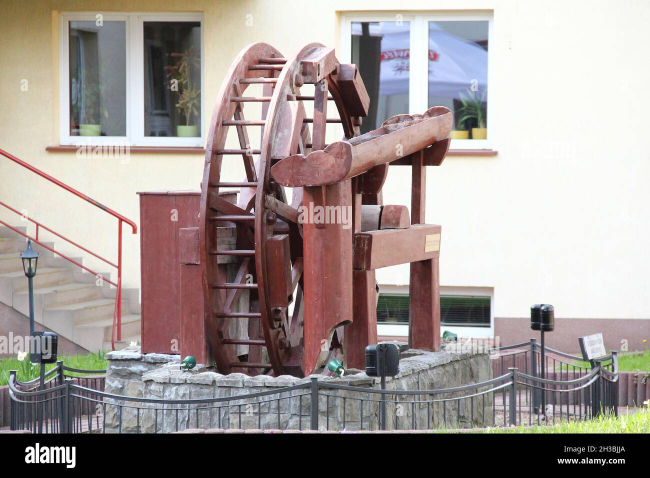 WIELICZKA, POLAND - APRIL 22, 2012: This is a layout of pump of the ...
