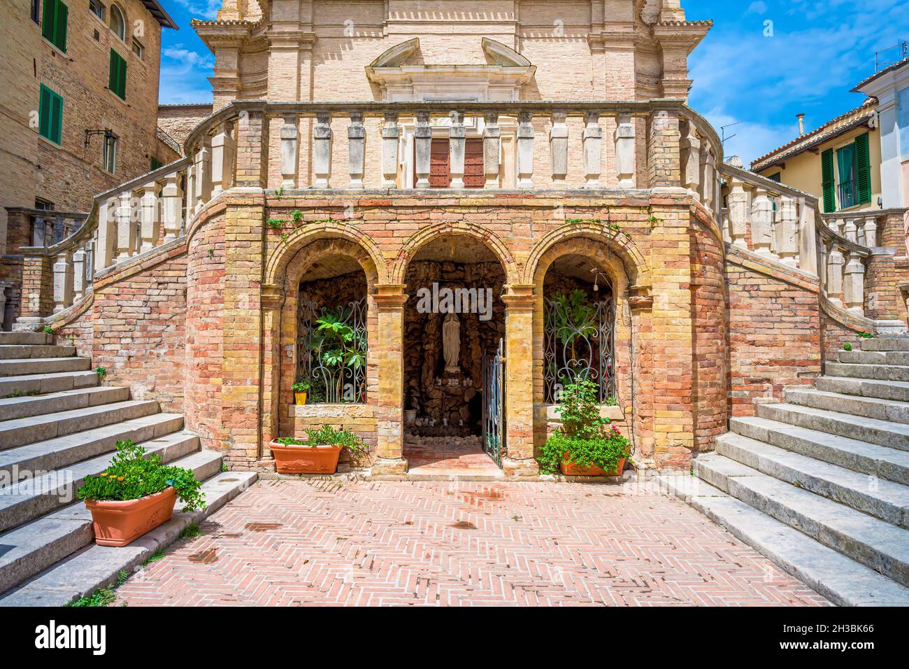 Francis of Assisi church in old town of Atri, medieval pearl near ...