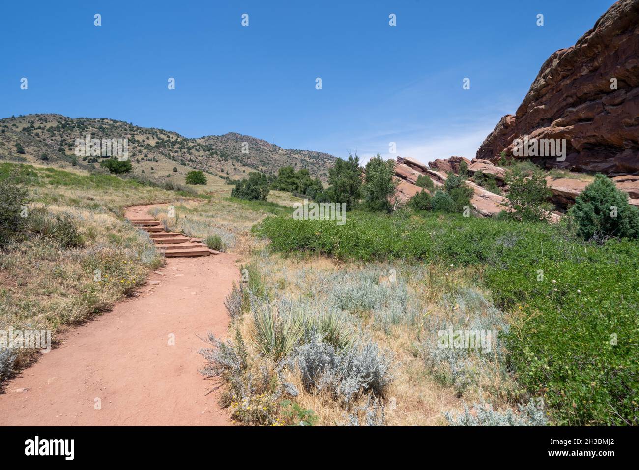 Trading Post Trail scenery at Red Rocks Park and amphitheater in ...