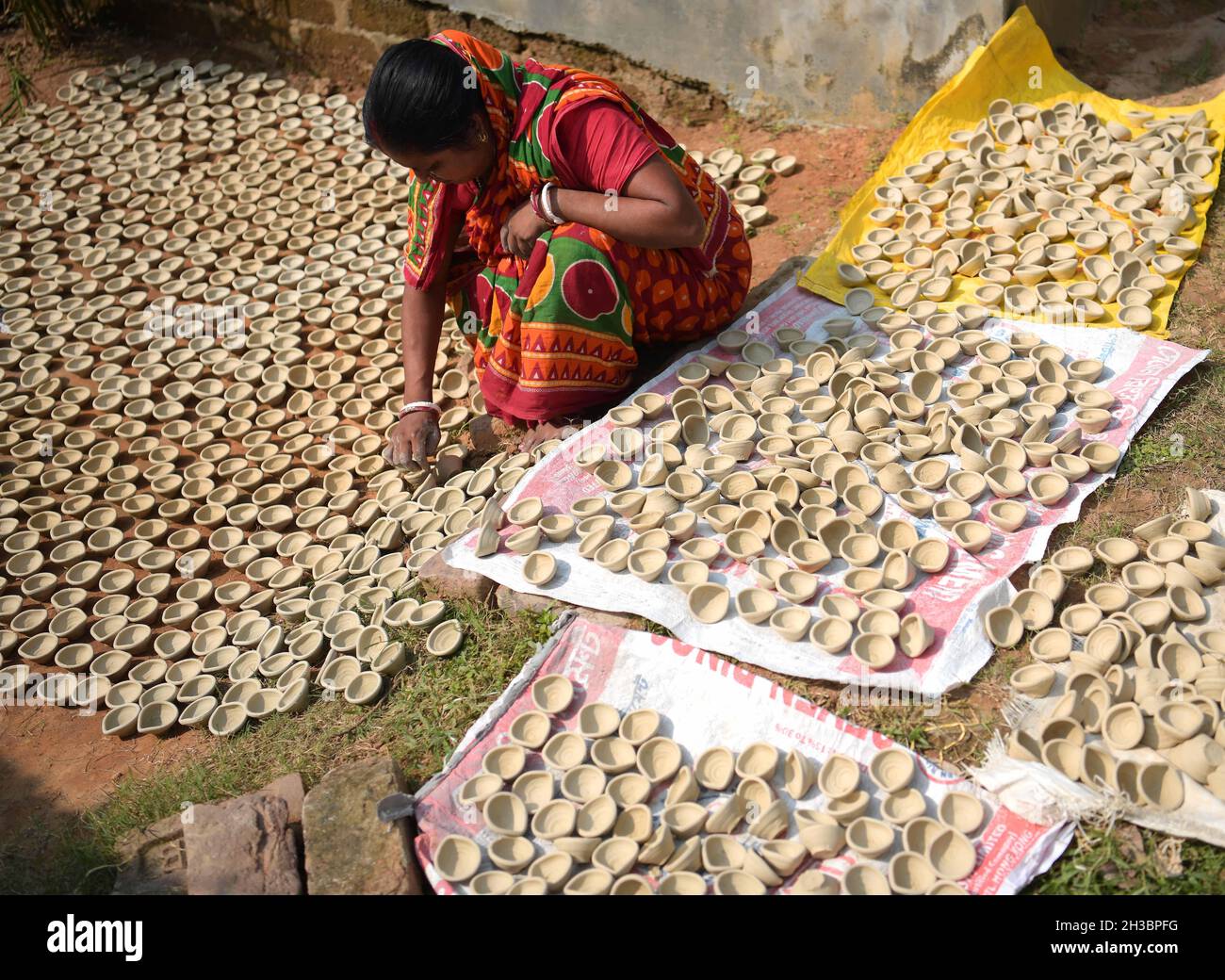 A diya, diyo, deya, divaa, deepa, deepam, or deep is an oil lamp ...