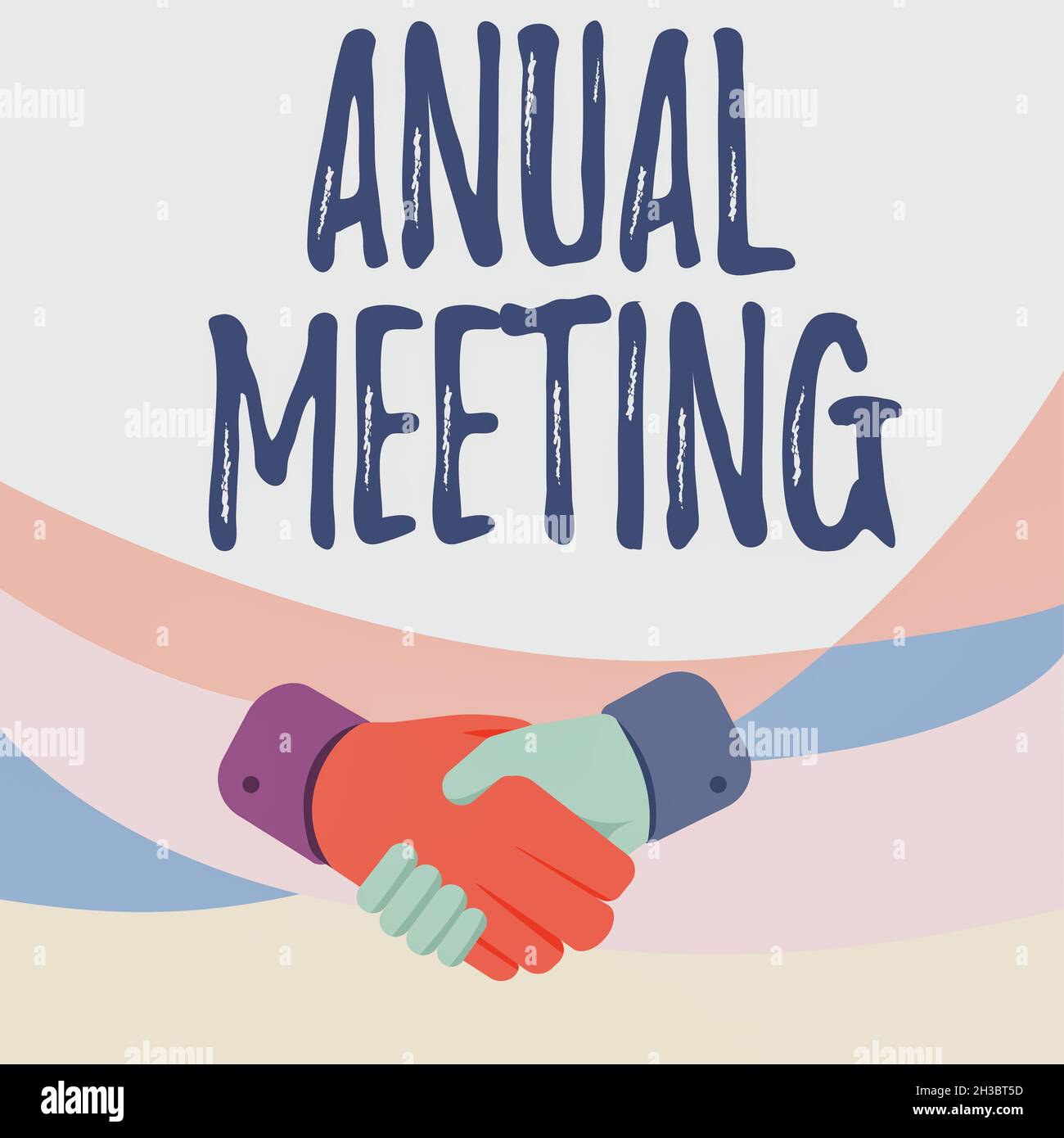 Writing displaying text Annual Meeting. Business showcase yearly ...