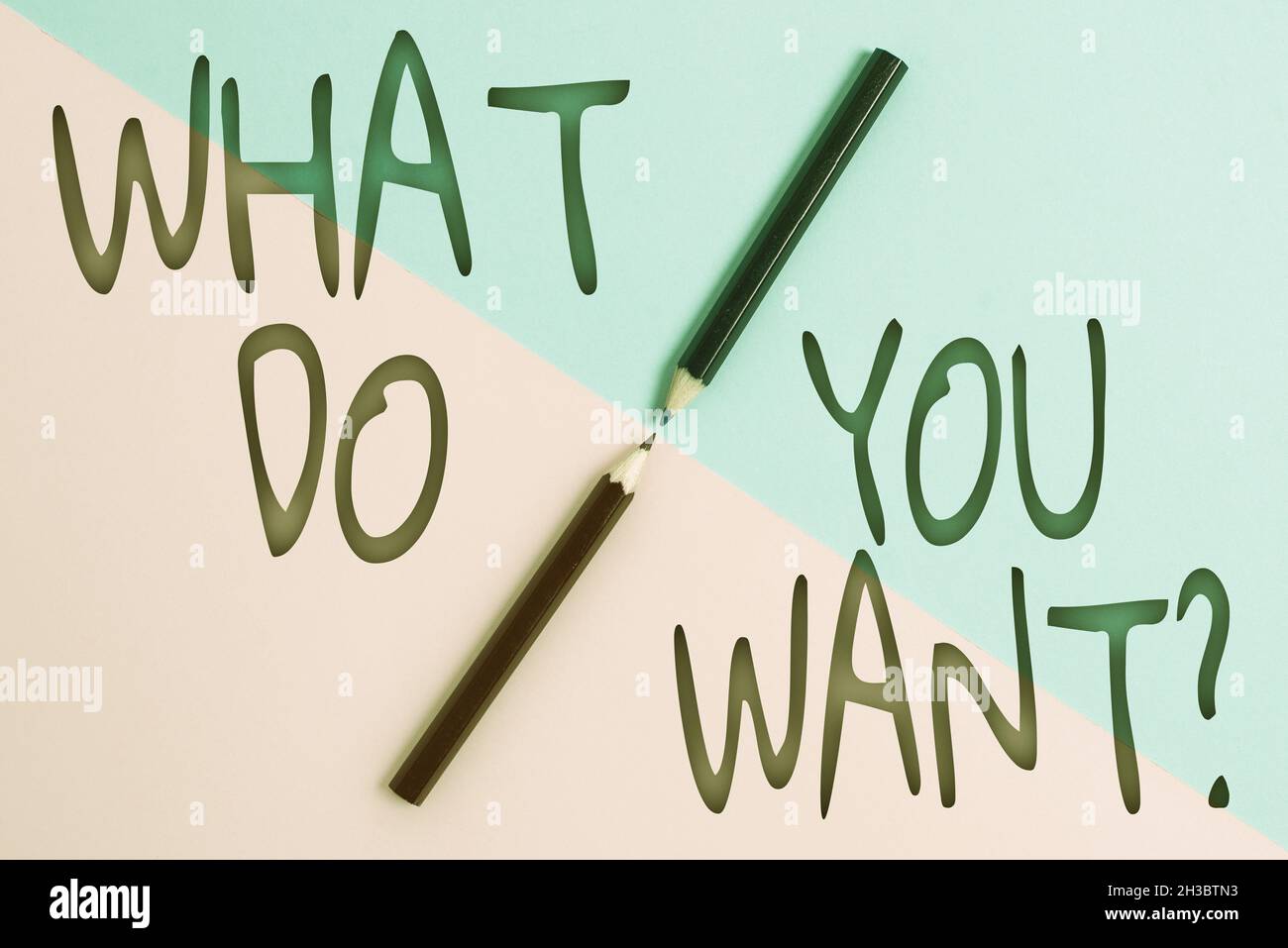 Sign displaying What Do You Want Question. Conceptual photo say or ...