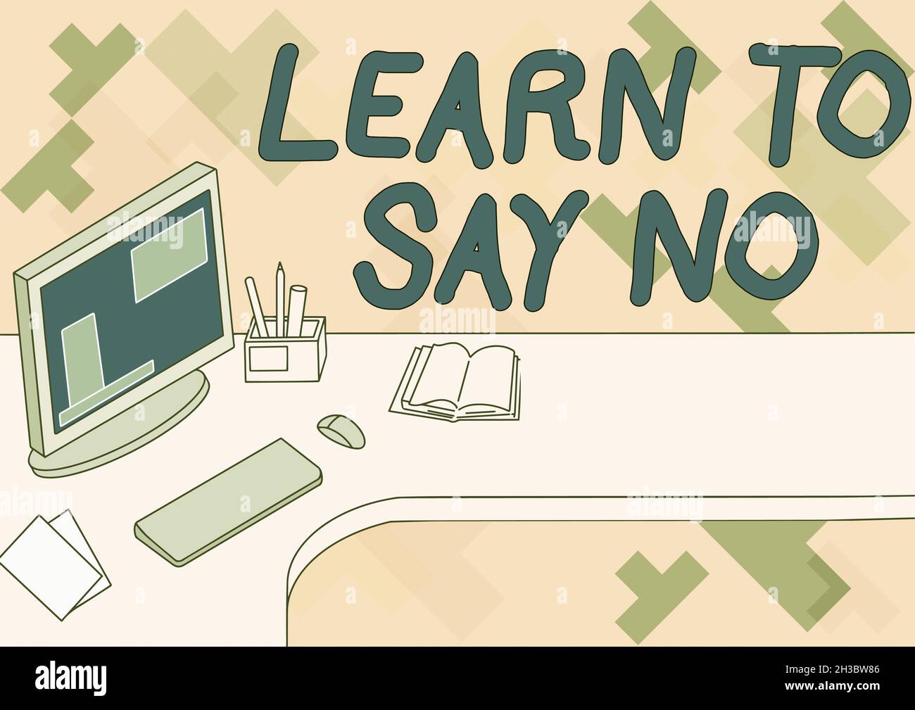 Conceptual display Learn To Say No. Word Written on decline or refuse ...