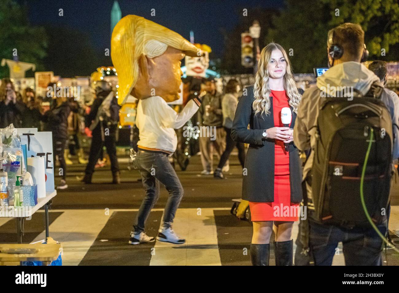 Election Night 2020 in Washington DC Stock Photo - Alamy