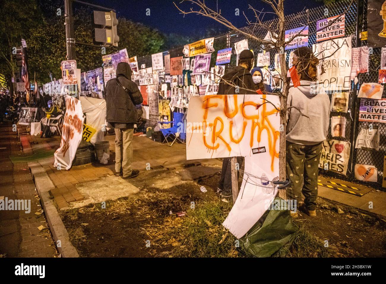 Election Night 2020 in Washington DC Stock Photo - Alamy