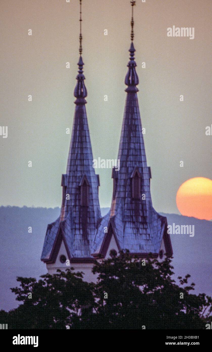 Clustered Spires of Frederick Town Stock Photo - Alamy