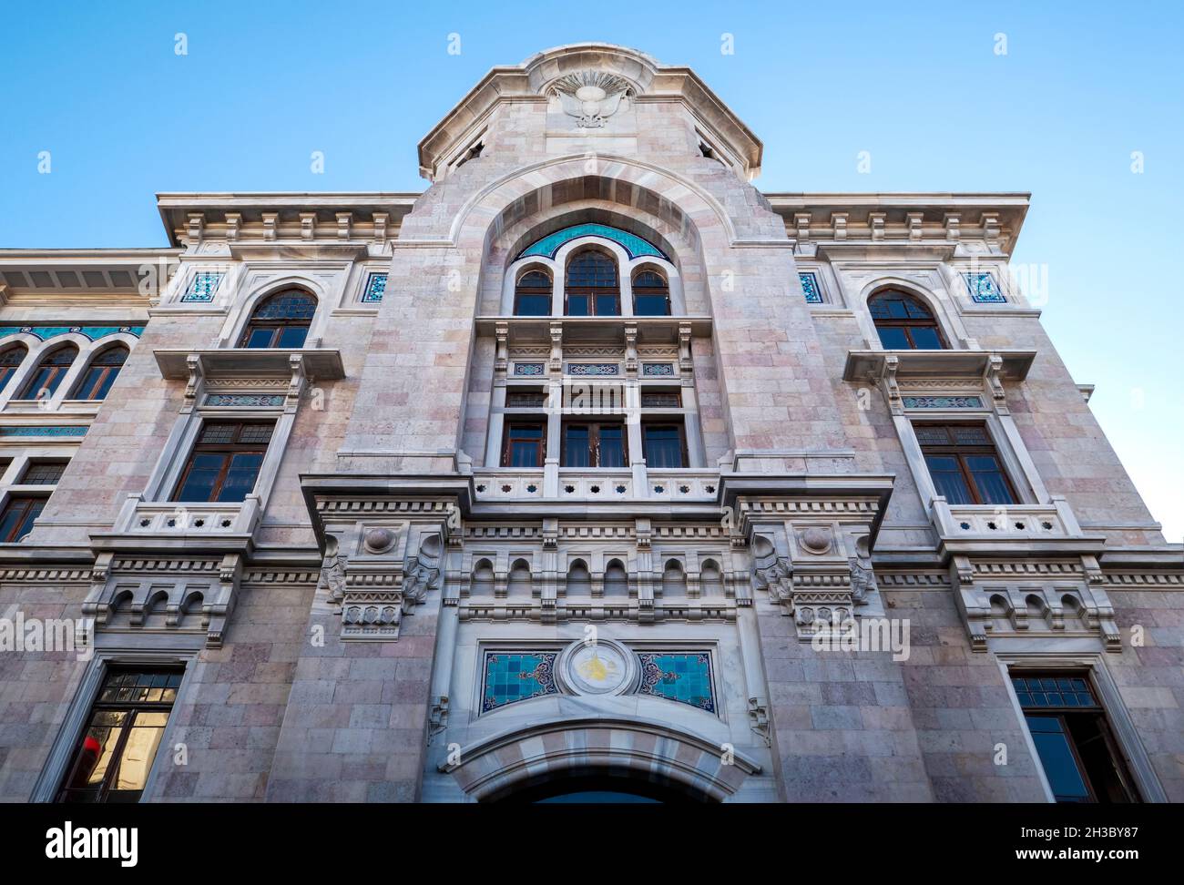 Istanbul Turkey. The exterior of PTT Grand Post Office. Designed by ...