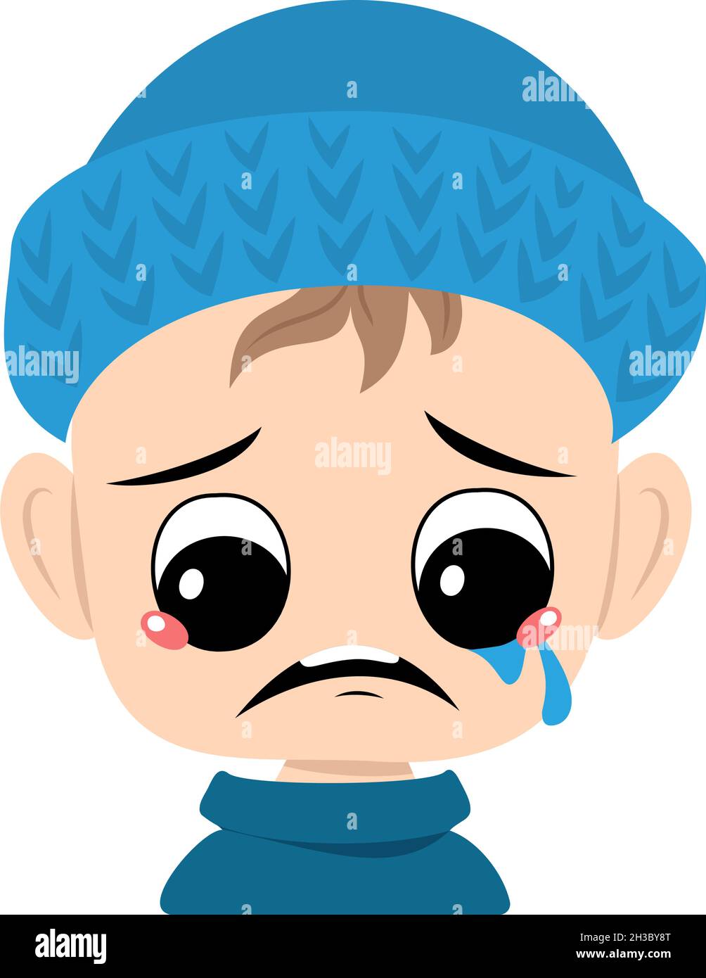 Kid crying ears Stock Vector Images - Alamy