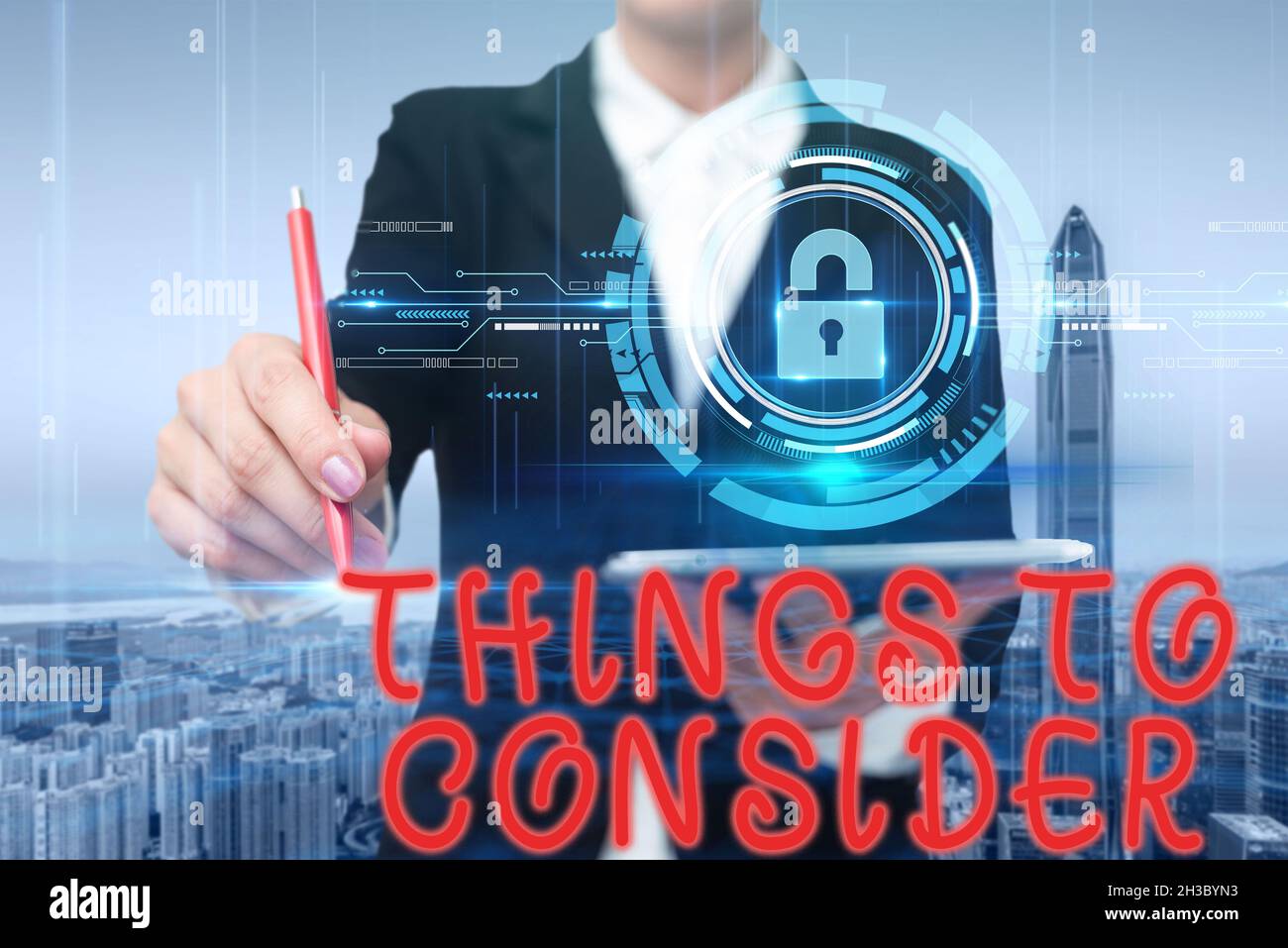 Conceptual display Things To Consider. Word Written on think about ...