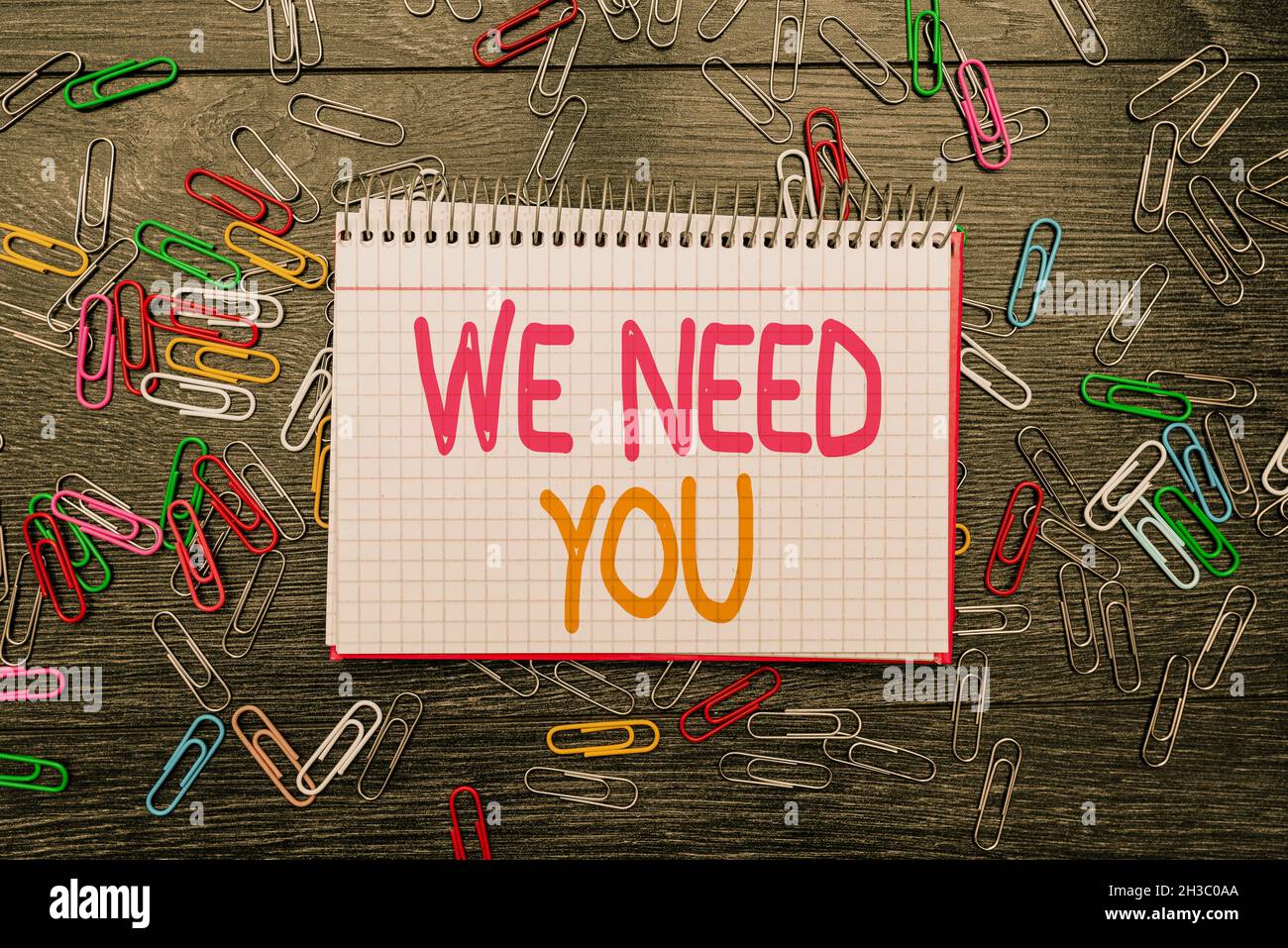 Inspiration showing sign We Need You. Word Written on to fulfill the ...