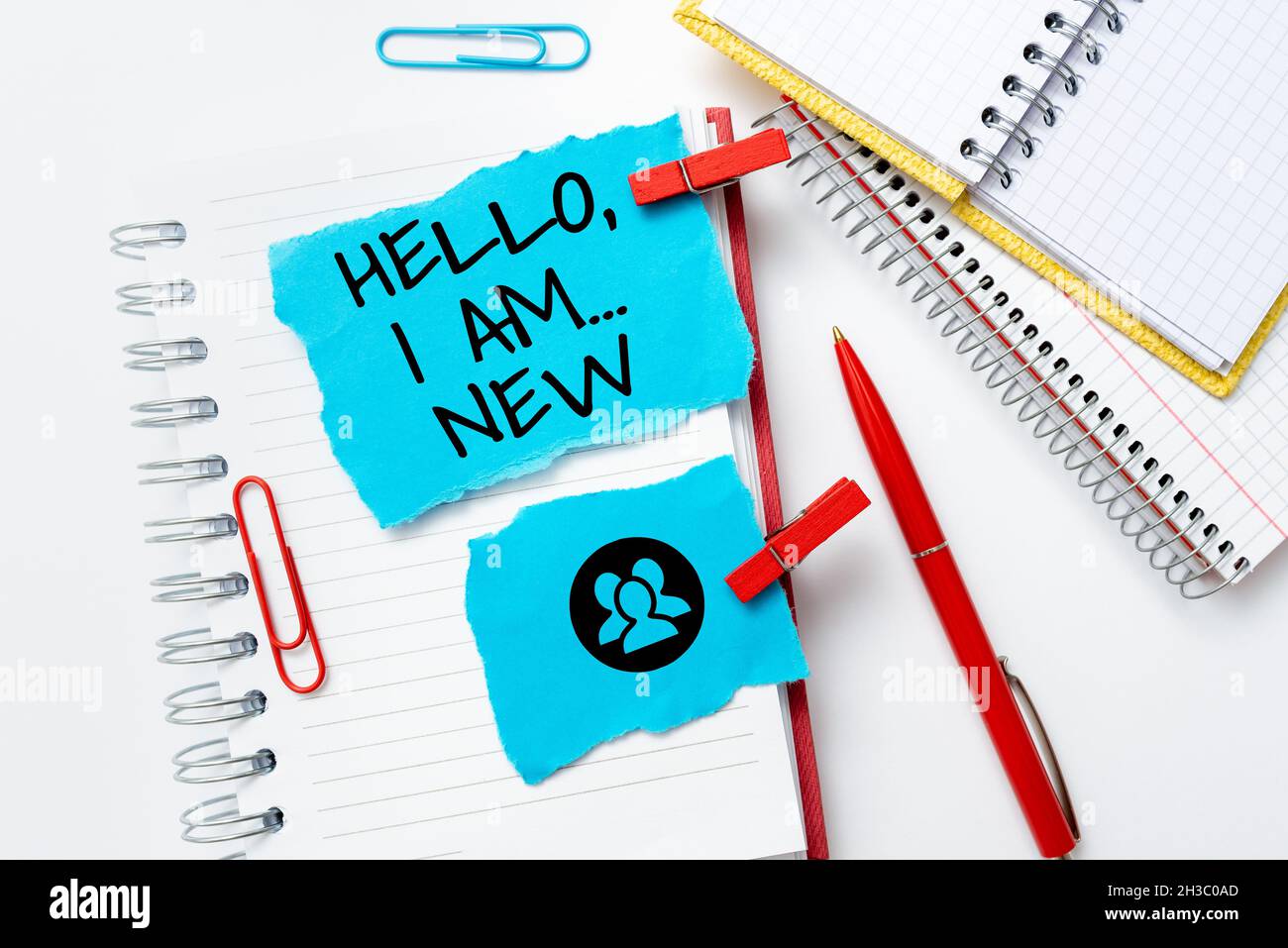 Sign displaying Hello I Am New. Business idea used greeting or begin ... Sign displaying Hello I Am New. Business idea used greeting or begin ...