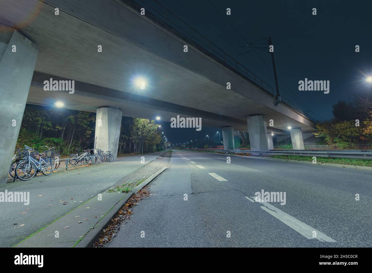 Empty railroad station night architecture hi-res stock photography and ...