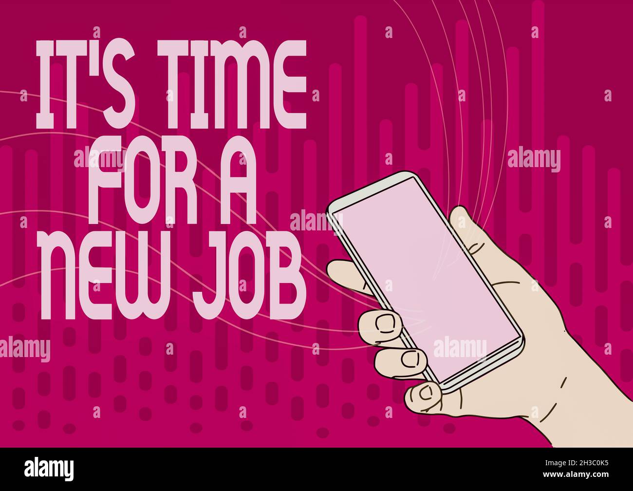 Sign displaying It S Time For A New Job. Word Written on having paid ...