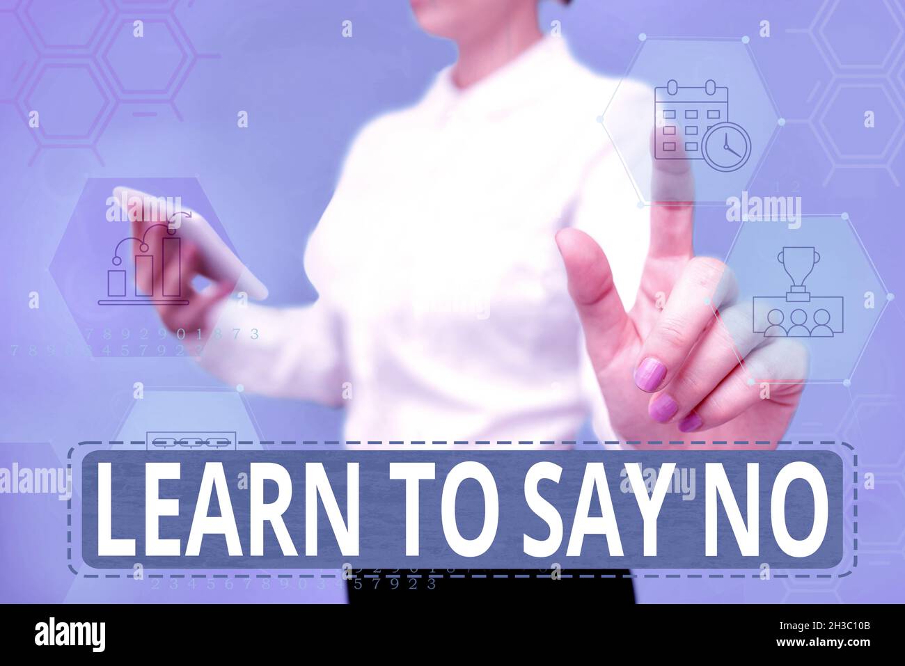 Inspiration showing sign Learn To Say No. Concept meaning decline or ...