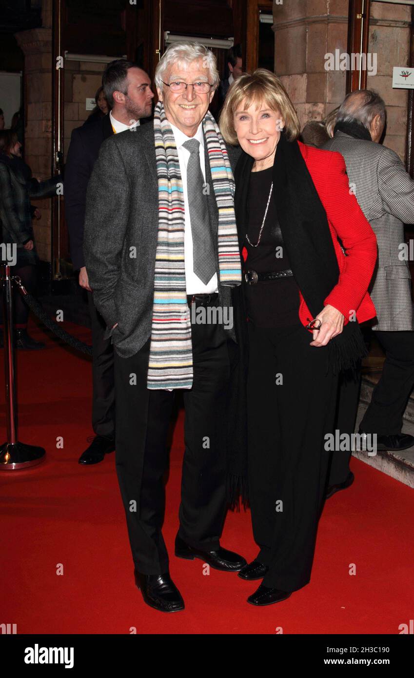 London, UK. Michael Winner and Mary Parkinson at the Opening Night of ...
