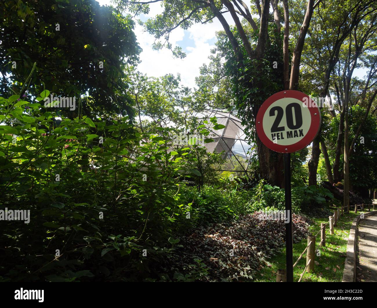 Sign That Reads "20 Vel. Max" (20 km per hour maximum speed) in Green ...