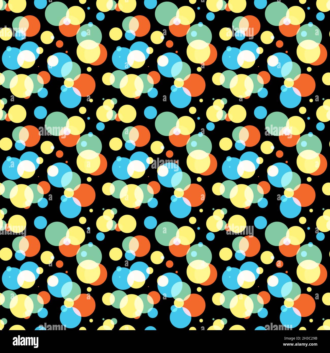 A tiling, seamless background of colorful dots Stock Photo - Alamy