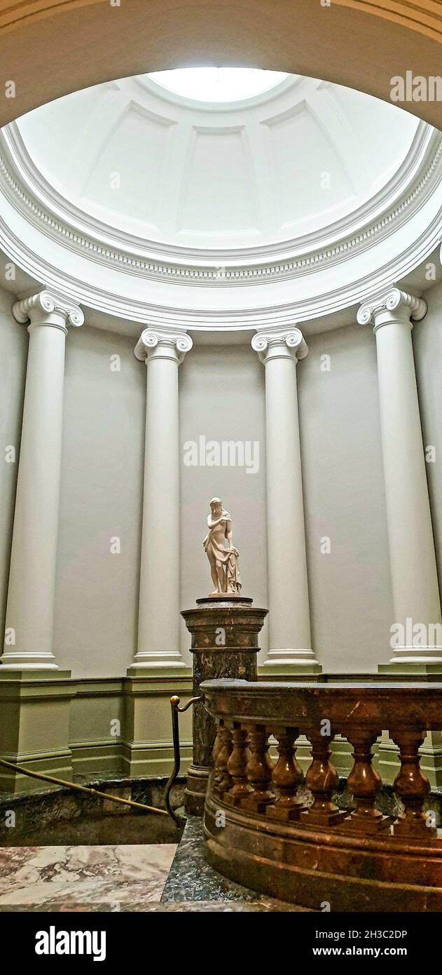 SYDNEY, AUSTRALIA - Sep 17, 2021: A Marble Statue in Alcove Spiral ...
