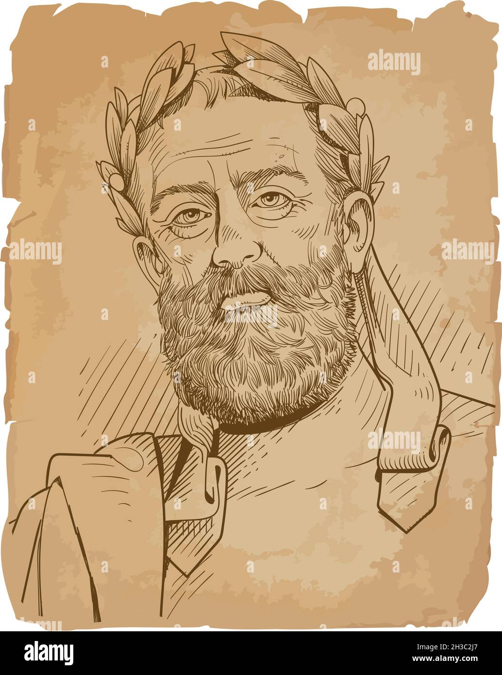 Xenophanes of Colophon Stock Vector Image & Art - Alamy