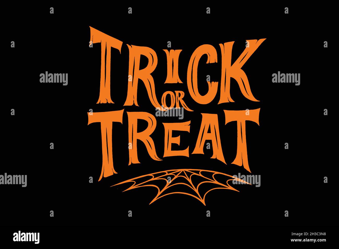 trick ot treat lettering concept design vector illustration Stock ...