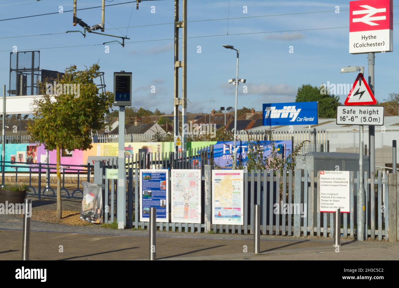 Hythe railway station, Colchester, Essex on the Sunshine Coast line ...